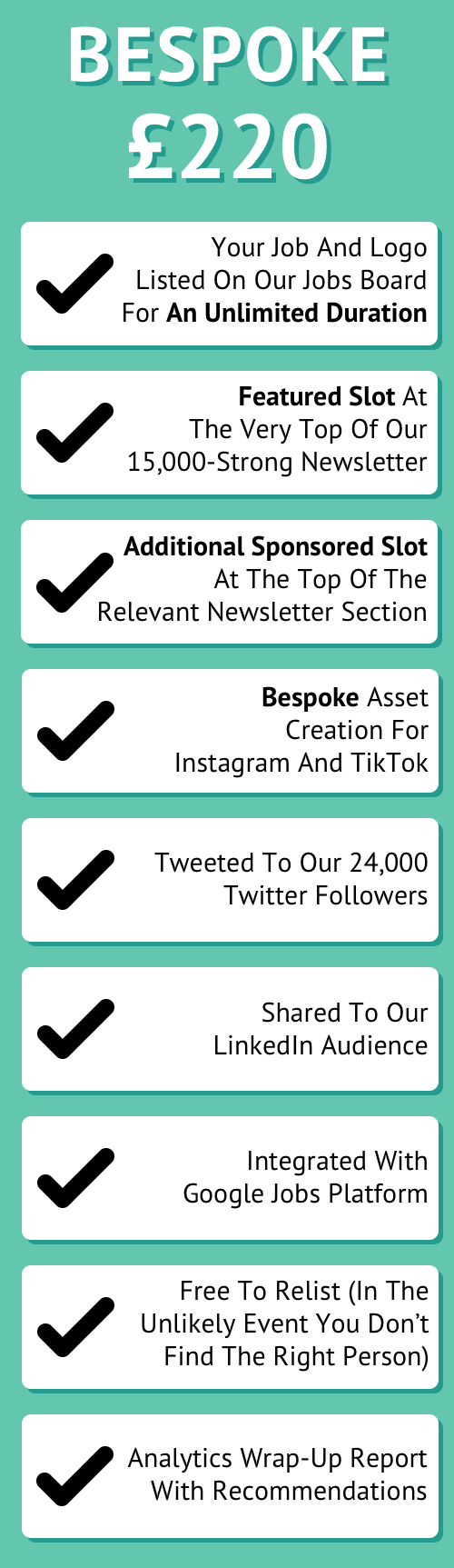 Bespoke Jobs Package - Journo Resources